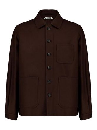 Bode surchemise Bramble Franck en laine - Marron