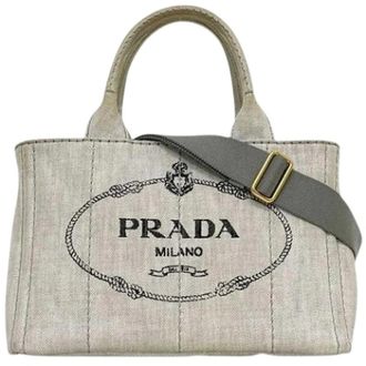 Prada Pre-owned 1Bg439 Tote Bag - - Pre-owned - Damen - Grau - ONE SIZE