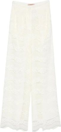 Twinset Femme, Pantalons, Blanc, Taille: 38 FR Pantalon