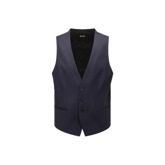 HUGO BOSS Stilvolle Weste f&uuml;r M&auml;nner - - Suits - Herren - Blau - XL