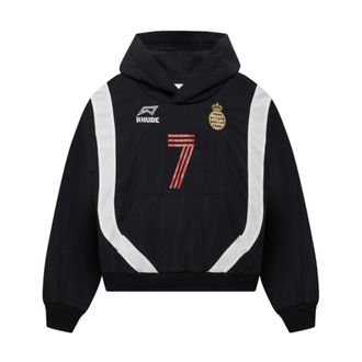 Rhude Homme, Sweatshirts et sweats &agrave; capuche, Noir, Taille: M Cotton Heavyweight Jersey Sweat &agrave; capuche