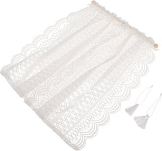 Valiclud Maßstab Puppenhaus Stoff Gardinen Dekorative Fensterabdeckungen für Miniatur Zubehör