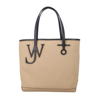 J.W.Anderson Logo Canvas Tote Bag - - Bags - Damen - Beige - ONE SIZE