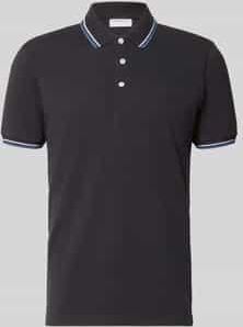 Lindbergh Relaxed Fit Poloshirt mit Kontraststreifen