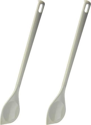 Fackelmann Fackelmann Spitzl&ouml;ffel BLANCA, K&uuml;chenhelfer aus Kunststoff, Kochl&ouml;ffel f&uuml;r beschichtete T&ouml;pfe und Pfannen (Farbe: Wei&szlig;), Menge: 1 St&uuml;ck (Packung mit 2