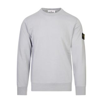 Stone Island Homme, Sweatshirts et sweats &agrave; capuche, Gris, Taille: XL SweaT-shirt en molleton de coton