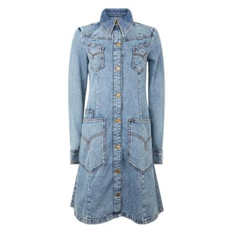 Moschino Damen, Kleider, Blau, MGr&ouml;&szlig;e