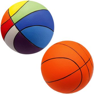 Sport-Thieme PU-Schaumstoffball Basketball | Sehr gut Springender Softball | Orange o. Bunt | Durchmesser 200 mm | 290-300 g | Schaumstoff mit PU-Beschichtung | Ma