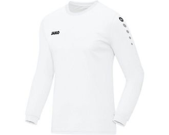 Jako Langarmshirt Trikot Team (100% Polyester) weiss Herren