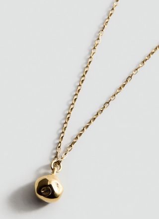 Mango Collier avec pendentif sph&egrave;re or - Femme - Taille unique - MANGO