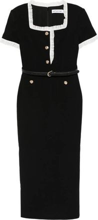 Self Portrait Belted Midi Dress