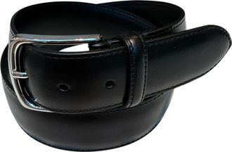 Paolo Vitale Homme, Accessoires, Noir, Taille: 110 CM Classic Leather Belt