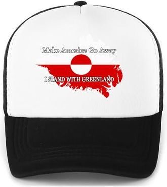 Generic Casquette Make America Go Away avec inscription &laquo; I Stand with Greenland &raquo;, Noir-HM-1, 53