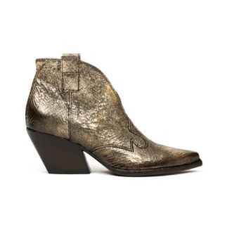 Elena Iachi Femme, Chaussures, Jaune, Taille: 37 1/2 EU Bottines Western Vintage en Cuir
