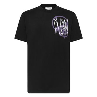 Philipp Plein T-shirt Rundhals Kurzarm - - Tops - Herren - Schwarzk - 3XL