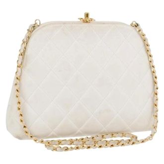 Chanel Sac bandouli&egrave;re vintage doccasion - Femme - Pre-owned - Blanc - Taille: ONE Size