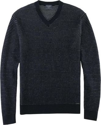 Olymp Herren V-Ausschnitt Pullover - - Knitwear - Herren - Blau - M