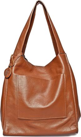 Isabella Rhea Braun Rindsledertasche