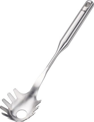 FISSLER Essential/Edelstahl-Spaghettiheber (34 cm) gro&szlig;er Pasta-L&ouml;ffel, Nudel-Kelle, mit Aufh&auml;nge-&Ouml;se, Sp&uuml;lmaschinen-geeignet