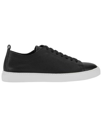 Tom Rusborg Low Top-Sneaker aus genarbtem Leder in