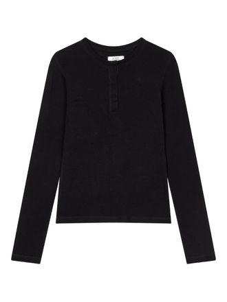 TOMBOY henley long-sleeved top - Noir
