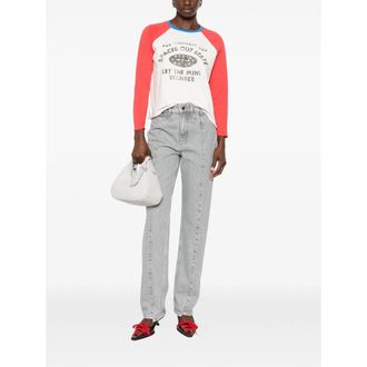 Mother Graphic Print Sweater - Red
