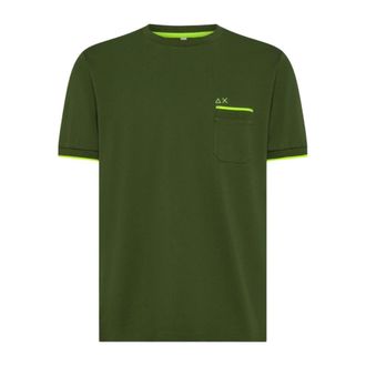 Sun 68 Homme, Tops, Vert, Taille: 2XL T35124 T-Shirt