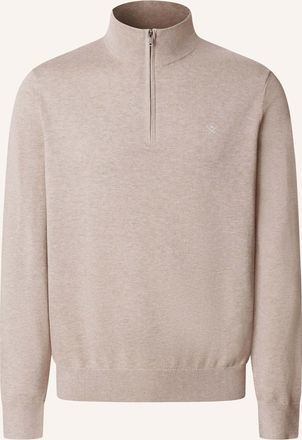 Hackett Pullover Ess Cotton Hzip beige