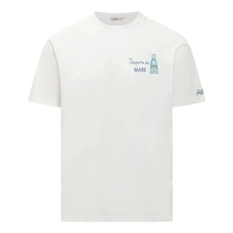 MC2 Saint Barth Homme, Tops, Blanc, Taille: XL Portofino Front Print T-Shirt
