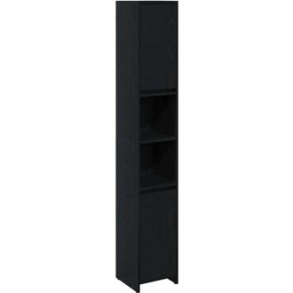 vidaXL Cabinet de Salle de Bain Ch&ecirc;ne noir 30 x 30 x 183,5 cm Vidaxl