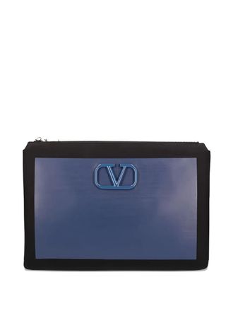 Valentino Garavani sac &agrave; bandouli&egrave;re &agrave; VLogo - Bleu