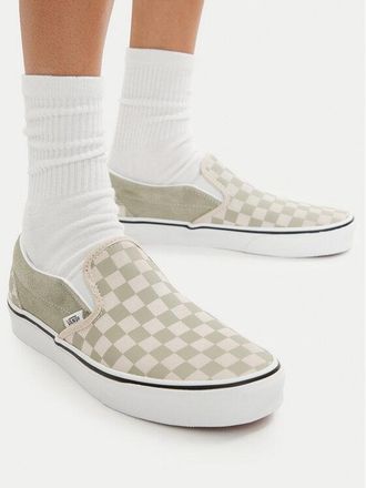 Vans Sneakers aus Stoff Classic Slip-On VN000D6YFSG1 Gr&uuml;n