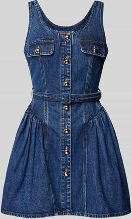 Self Portrait Jeanskleid in Minil&auml;nge