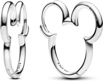 Pandora Pandora Disney Micky Maus Silhouette Ohrringe aus Sterling Silber, 293528C00