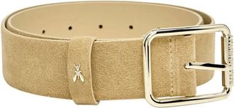 Patrizia Pepe Femme, Accessoires, Beige, Taille: M Ceinture en daim