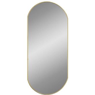 vidaXL Wandspiegel Golden 90x40 cm Oval Vidaxl
