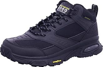 Skechers Homme 237215 BBK Basket, Garniture Noire en Maille de Cuir Noir, 42.5 EU