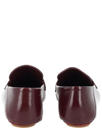 Fendi Baguette Hardware Leather Loafer - Bordeaux