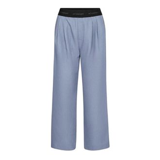 Co'Couture Femme, Pantalons, Bleu, Taille: 38 FR Wide Pantalons
