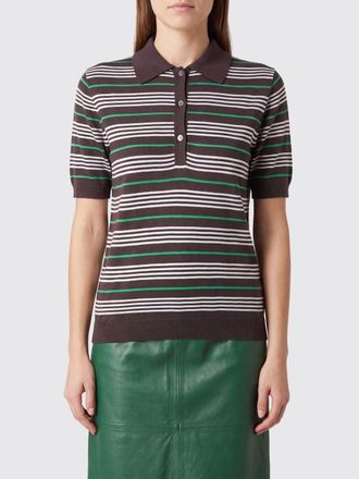 Parosh Gestreiftes Strick-Poloshirt P. A.R. O.S. H. aus einer Woll-Seiden-Kaschmir-Mischung