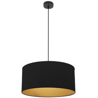 Fabrilamp Pendentif anuska 1xe27 noir/noir/or regx50x50 cm