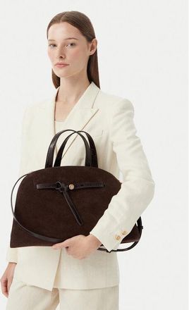 Tory Burch Tory Burch Handtasche Romy Suede Bauletto 183363 Dunkelbraun