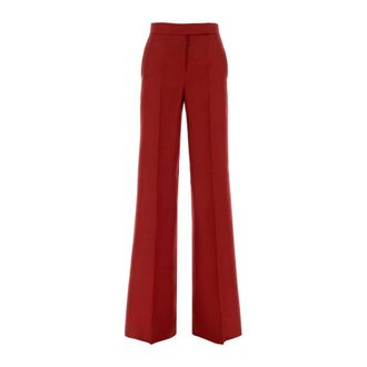 Max Mara Femme, Pantalons, Rouge, Taille: 38 FR Wide Pantalons