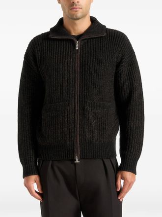 Mani&egrave;re De Voir Jamie - veste zipp&eacute;e mouchet&eacute;e - noir