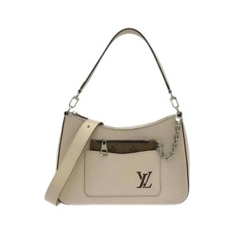 Louis Vuitton Sac bandouli&egrave;re Pre-owned Marelle en cuir de veau - Femme - Pre-owned - Beige - Taille: ONE Size