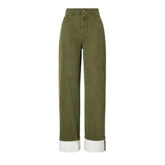 Tory Burch Roll-up Jeans - - Jeans - Damen - Gr&uuml;n - W27