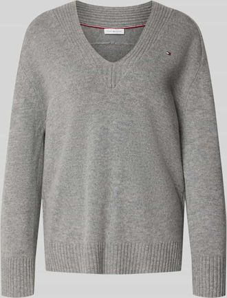 Tommy Hilfiger Pullover aus Wolle mit Logo-Detail