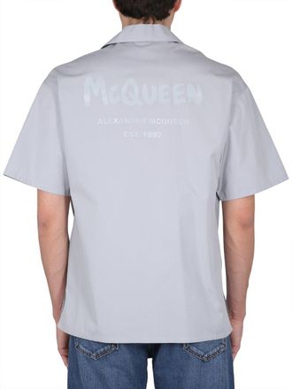Alexander McQueen Cotton Pyjama Shirt - Blue