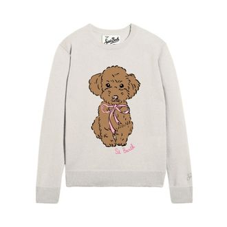 MC2 Saint Barth Poodle Bow Sweater - - Knitwear - Damen - Grau - L