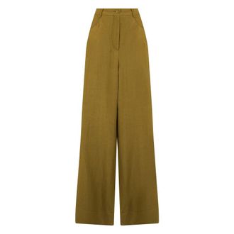 Alberta Ferretti Palazzo-Hose - - Trousers - Damen - Beige - 2XL
